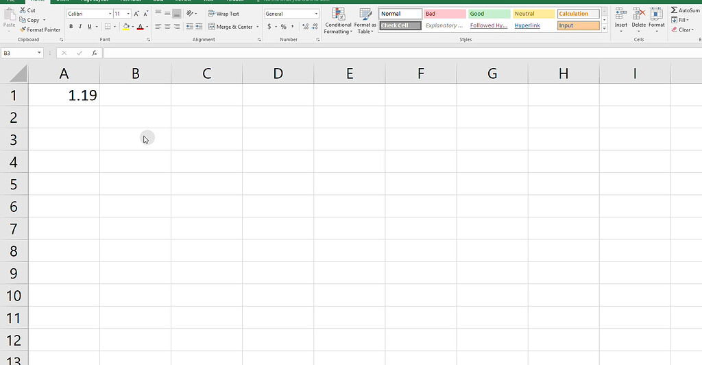 Layout rounding issue when importing data from Excel (decimal mismatch ...