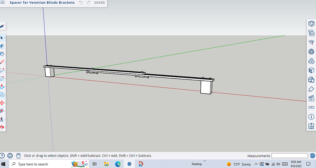 Spacer / Drill Guide for Venitian Blinds Brackets - Gallery - SketchUp ...