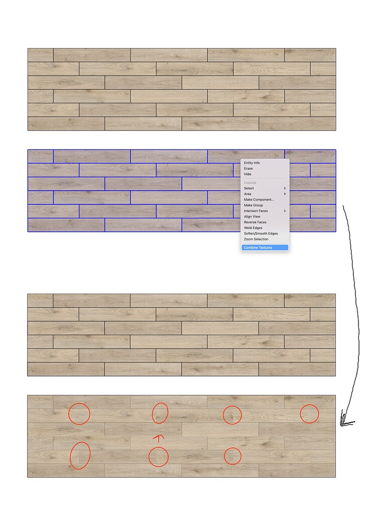 Seamless Flooring - Lines get lost - Pro - SketchUp Community