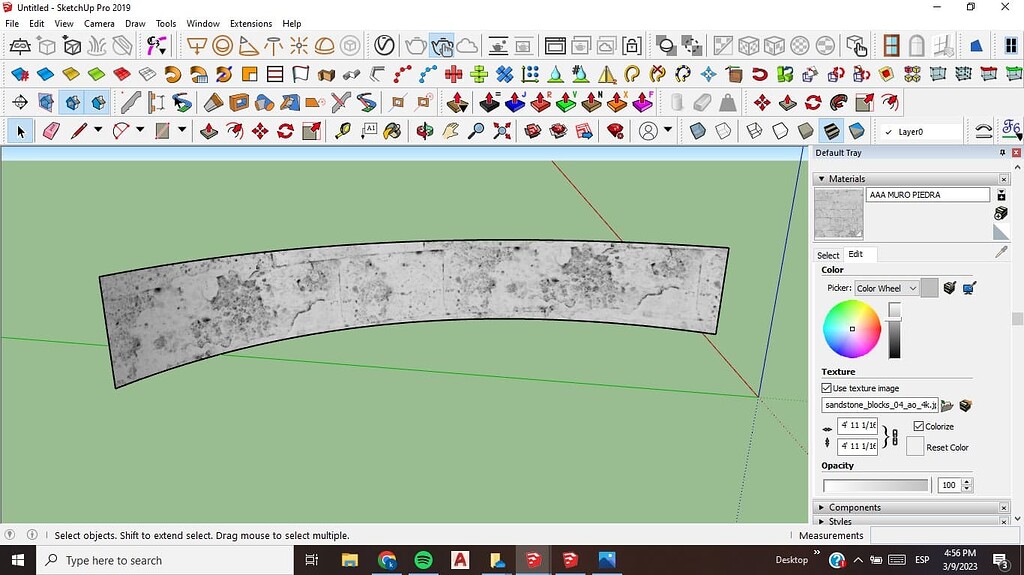 Textures on render appearing with divided material - Extending SketchUp - SketchUp Community