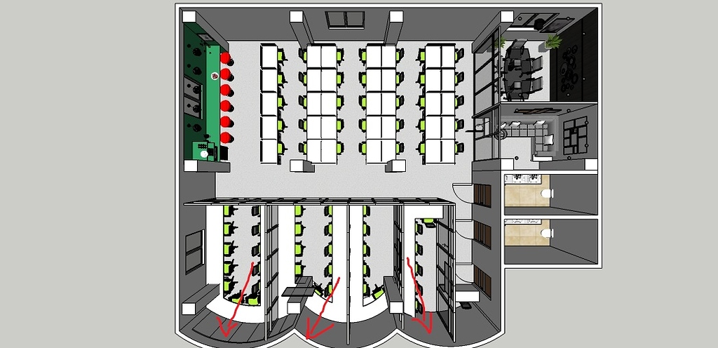 Windows/Curtain wall in curved wall - Commercial and Collaborative Work ...