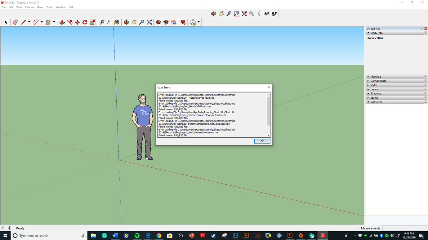 Error loading plugins - SketchUp - SketchUp Community