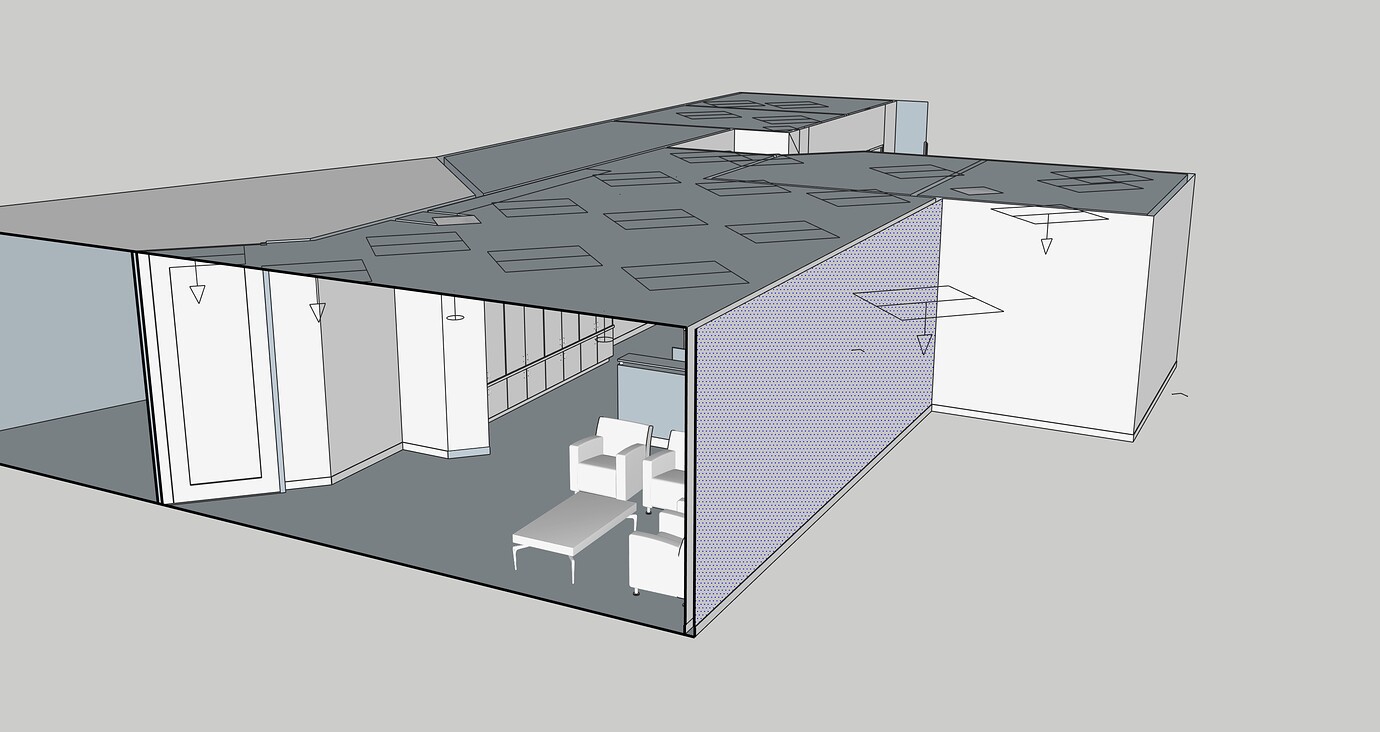 Lights cast weird shadow lines on walls when I render in Vray - V-Ray ...