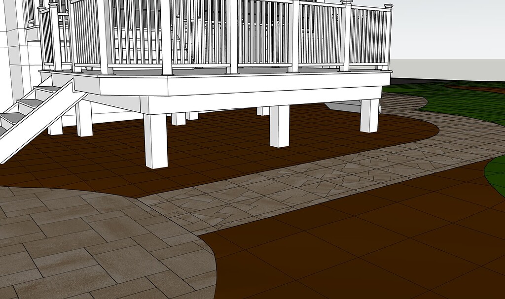 How to paint consistent pattern over mesh? - SketchUp - SketchUp Community