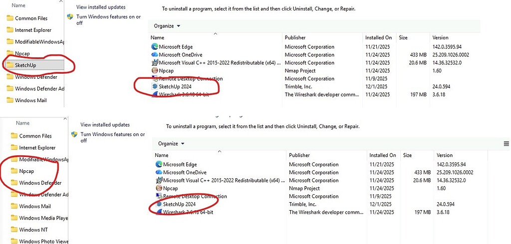 Unattended uninstall leaves SketchUp entry in the Control Panel ...