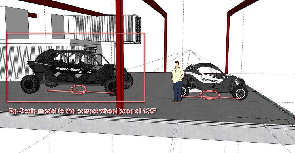 Re-Scale complex model to exact measurement - SketchUp - SketchUp Community