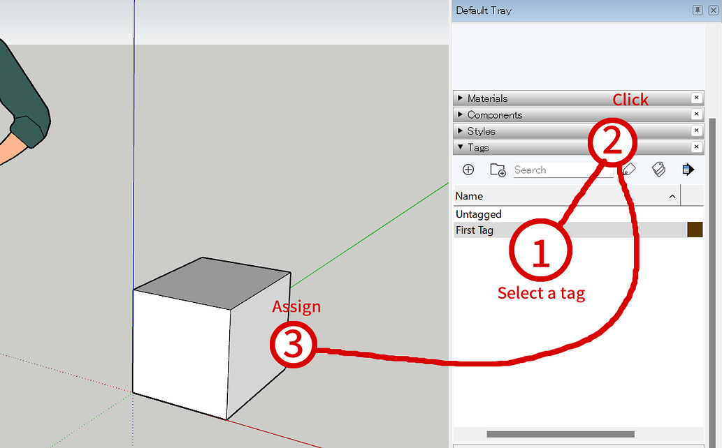 Insert objects into a Tag - SketchUp - SketchUp Community