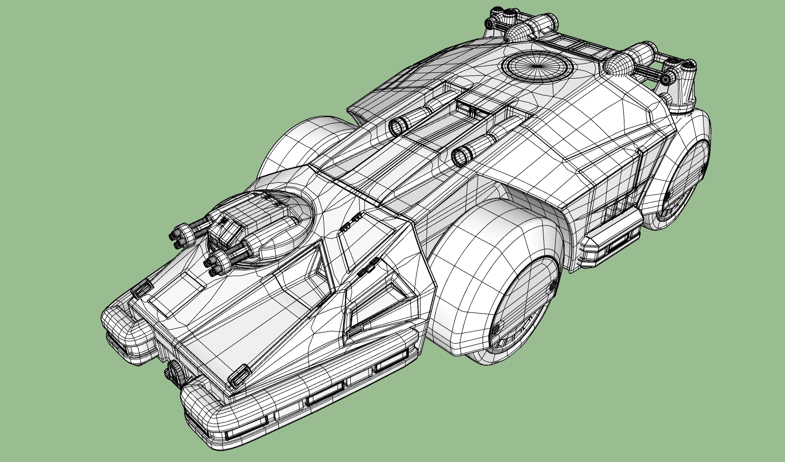 Alien APC - Ron Cobb design concept - Gallery - SketchUp Community