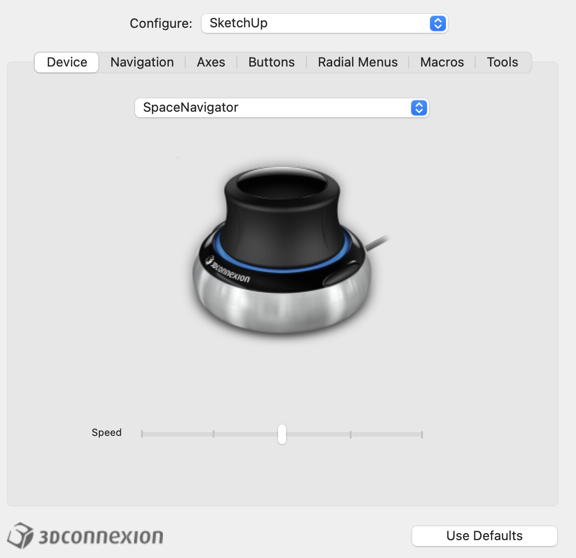 Space mouse navigation constantly flips from settings - Computer Advice - SketchUp Community