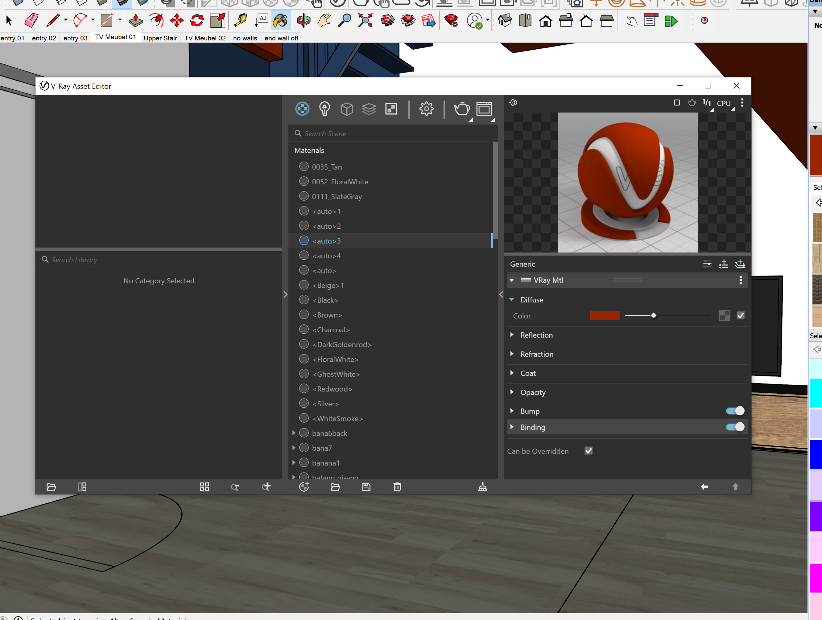 Google Sketchup Material Library