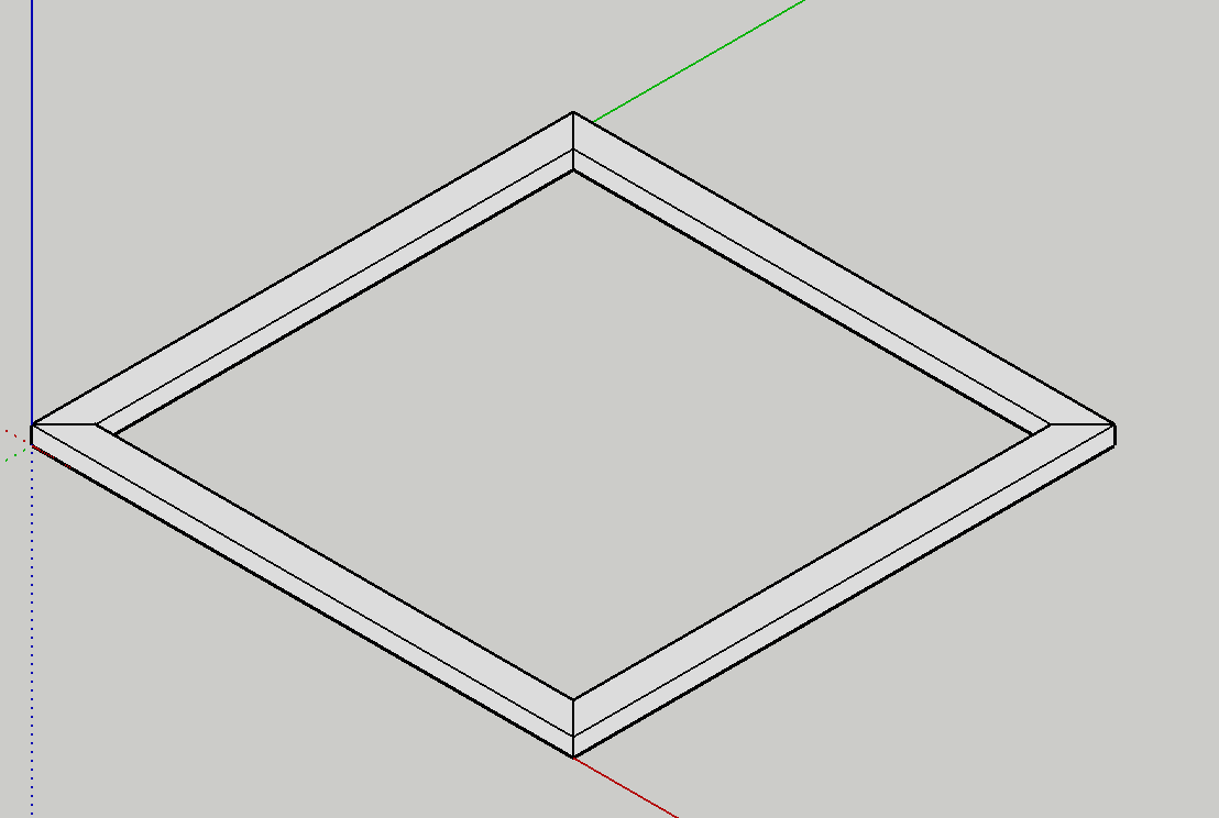 How Do I Draw 45 Degree Angles On The Ends Of A Rectangle SketchUp 