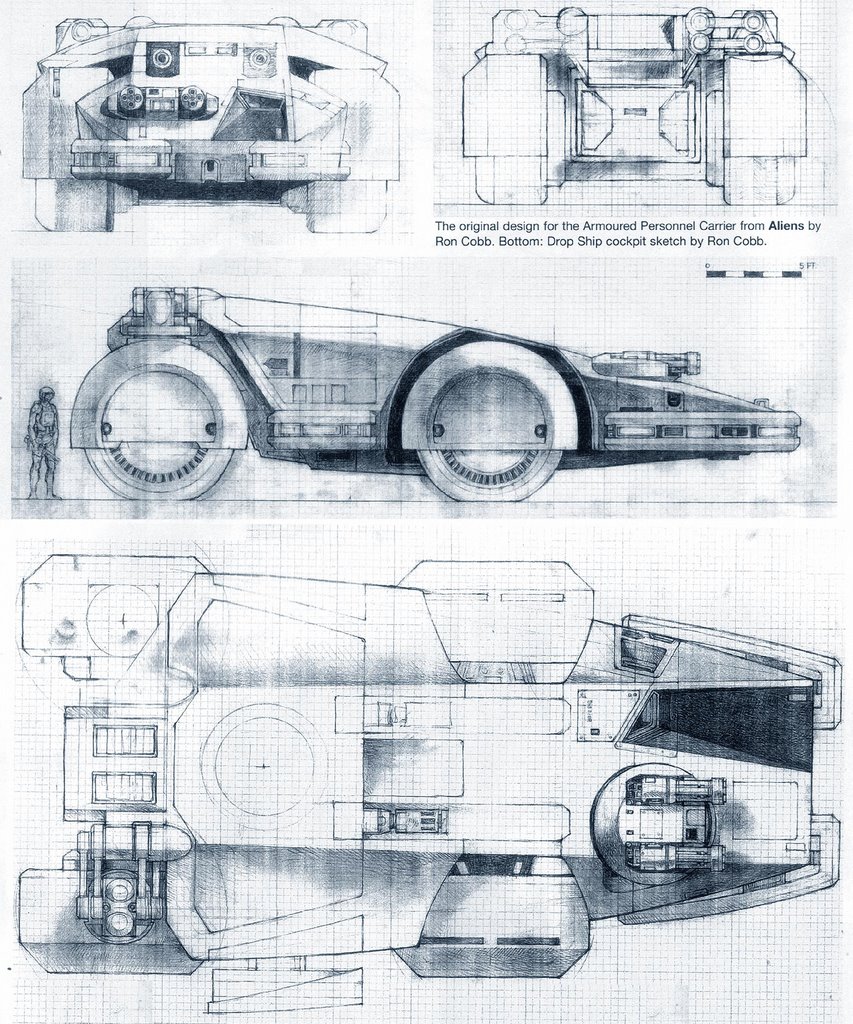 Alien APC - Ron Cobb design concept - Gallery - SketchUp Community
