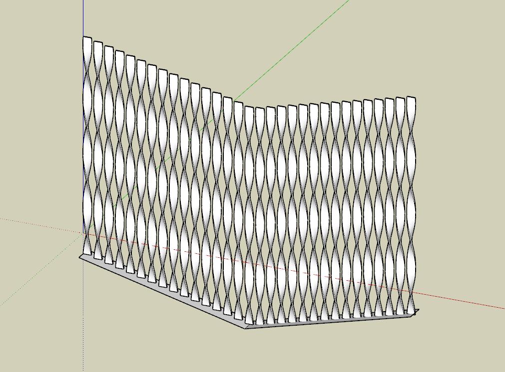 Create another kind of wavy railing - Tutorials - SketchUp Community