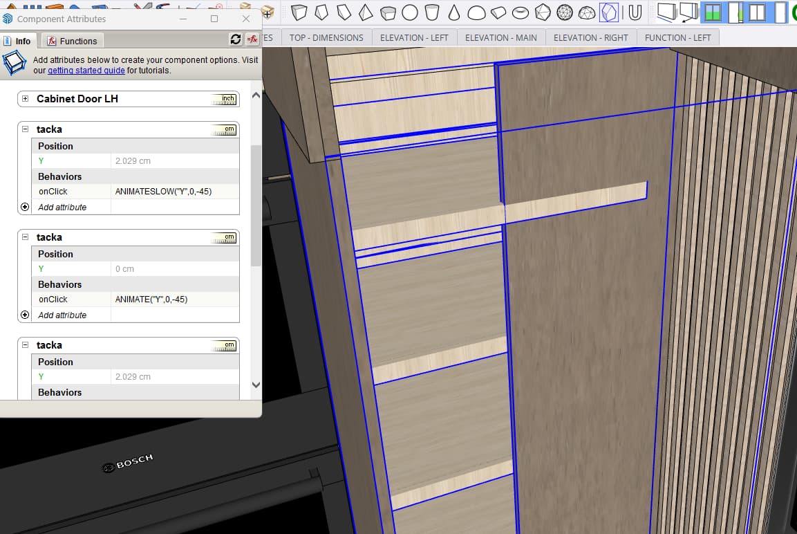 Animated component moves small offset 1st for no reason, requires extra click, returns to wrong ...