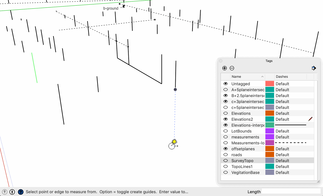 Tape Measure Tool Won t Create A Guide Line When It Should SketchUp 
