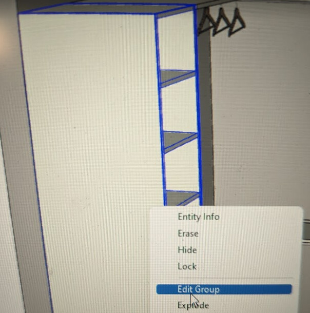 Edit Group Shortcut Available Pro SketchUp Community