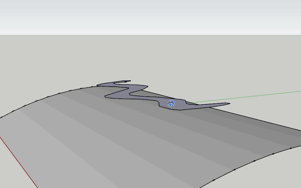 Making Hole On A Curved Surface With A Pattern SketchUp SketchUp