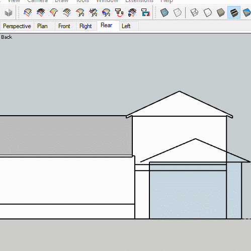 Parallel view shown cut - Pro - SketchUp Community