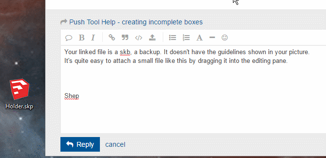 Push Tool Help - creating incomplete boxes - 3D Printing - SketchUp ...