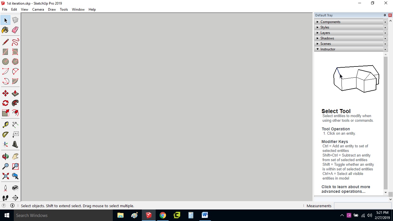 Load A Project Or Start A New Project Doesnt Show Anything On Screen 2019 Pro Sketchup 