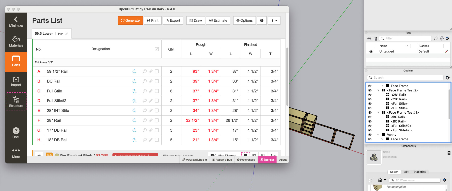 Open CutList Formatting Cut List? - Extensions - SketchUp Community