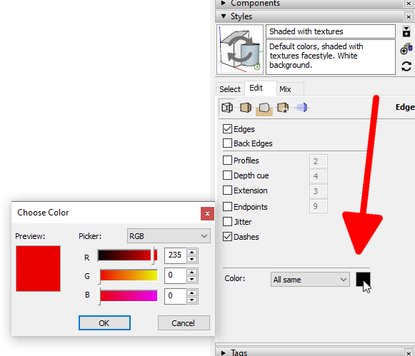 Line colour can it be changed from default black - Page 2 - Pro ...