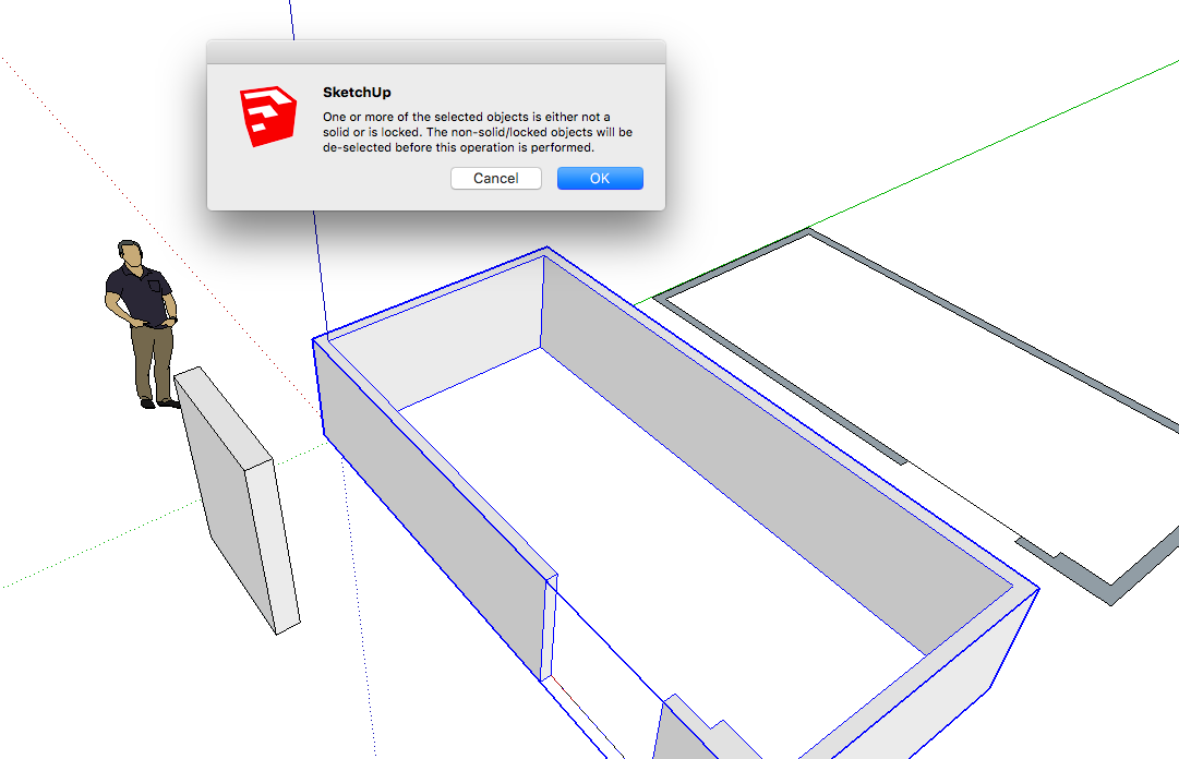 Can t Get A Solid Object After Push Pull SketchUp SketchUp Community