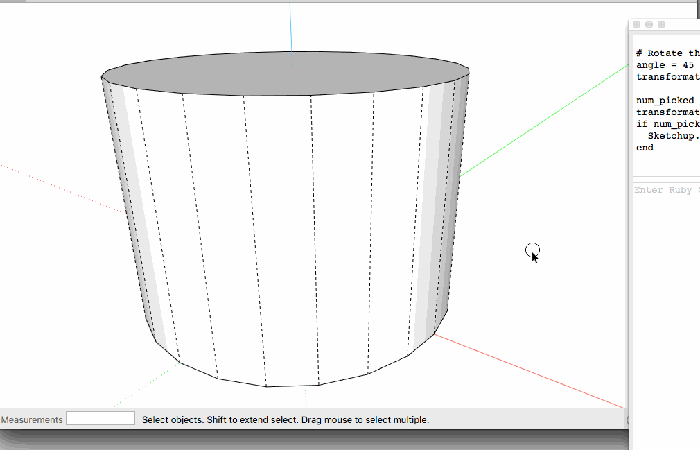How To Divide The Curve Faces Into The X And Y Lines SketchUp