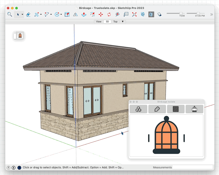 Curic Extension Birdcage True Isolate Extensions Sketchup Community