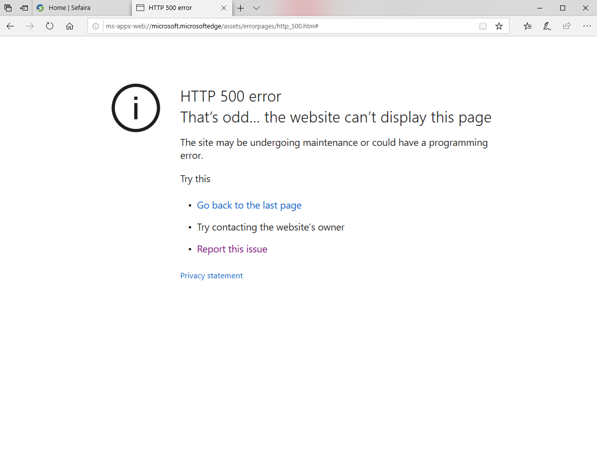 Help 500 Internal Server Error Please Contact Support Sefaira