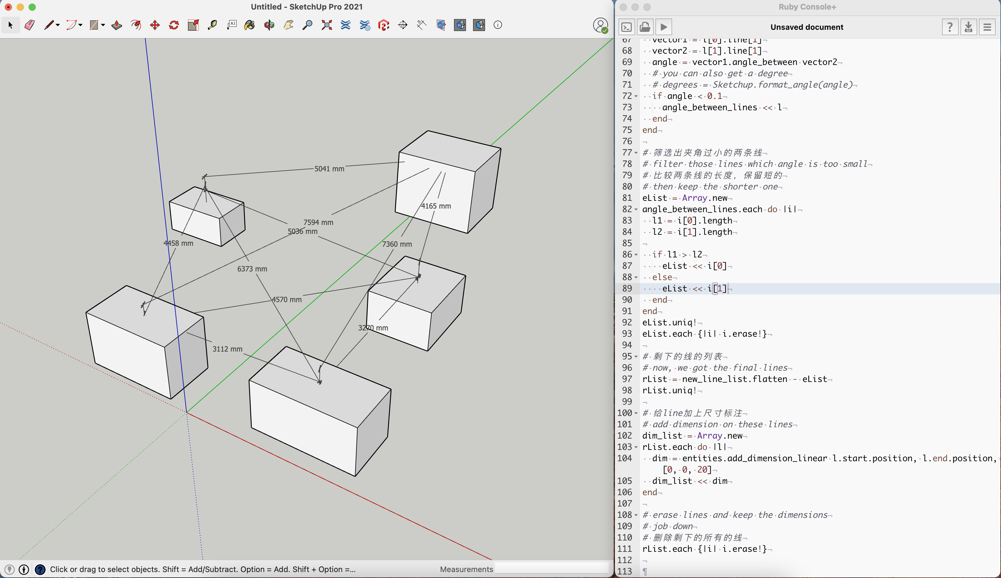 Automatically Create Dimension between entities, asking for improving ...