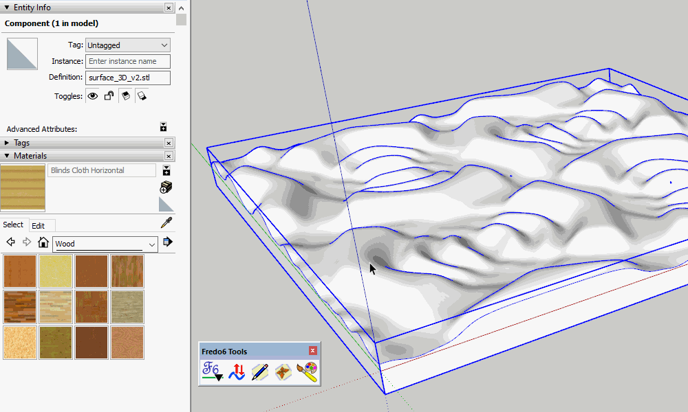 Converting A 3D Surface stl Mesh Into A 3D SketchUp Object SketchUp