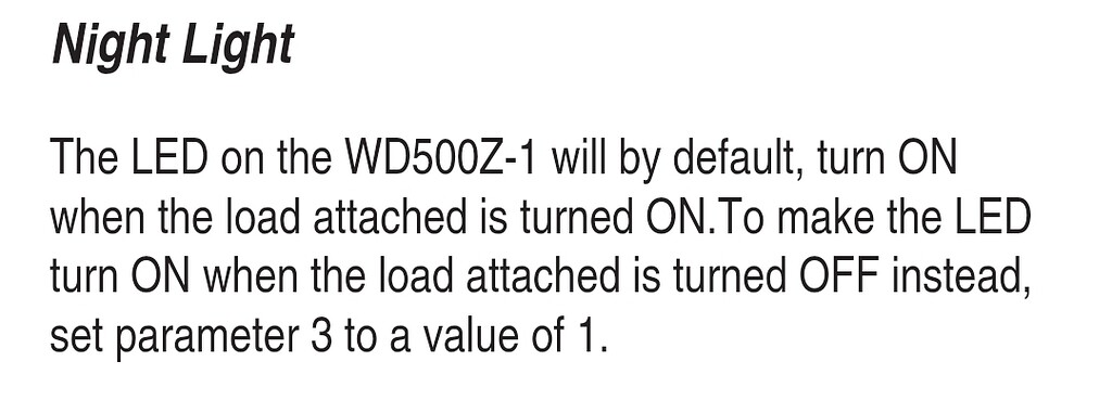 Changing parameter value on Linear WD500Z-1? - Devices & Integrations - SmartThings Community