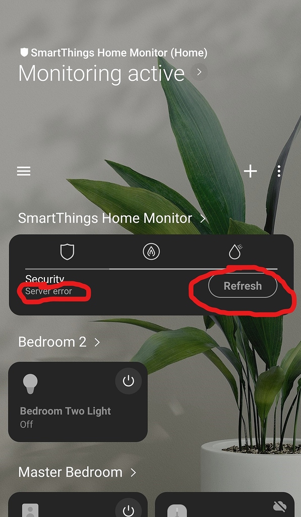 SHM server error - SmartApps & Automations - SmartThings Community