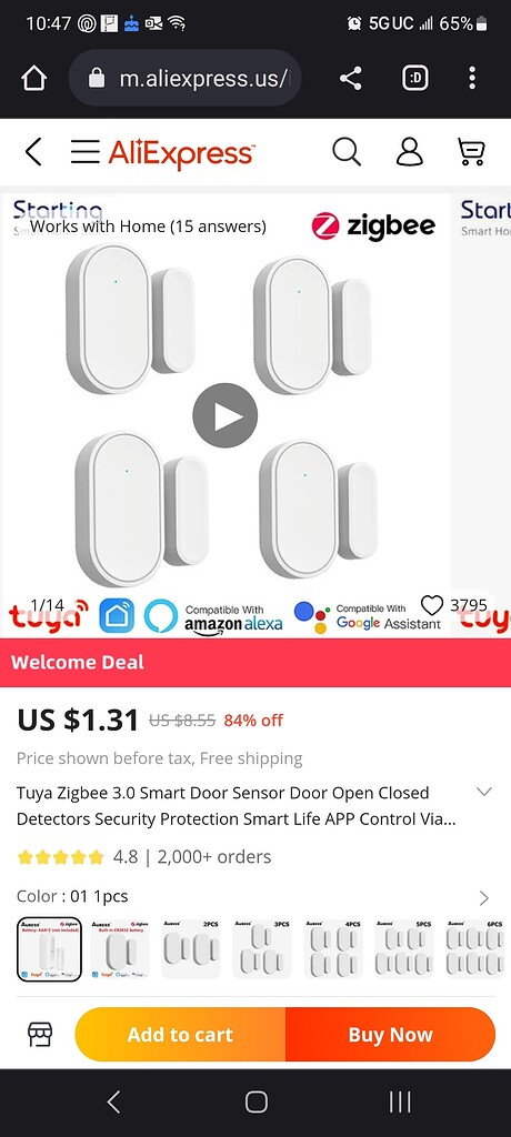 Tuya Zigbee Contact Sensors any good? - Devices & Integrations - SmartThings Community