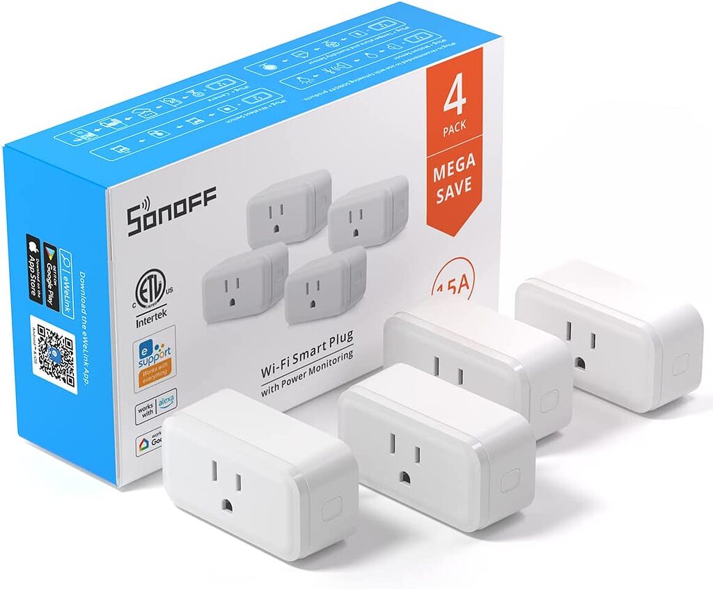 SONOFF S40 WiFi Smart Plug with Energy Monitoring, 15A Smart Outlet ...