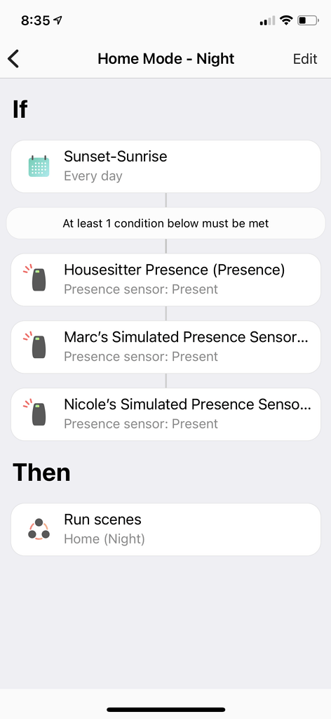 Automation with Time and Presence - SmartApps & Automations - SmartThings Community