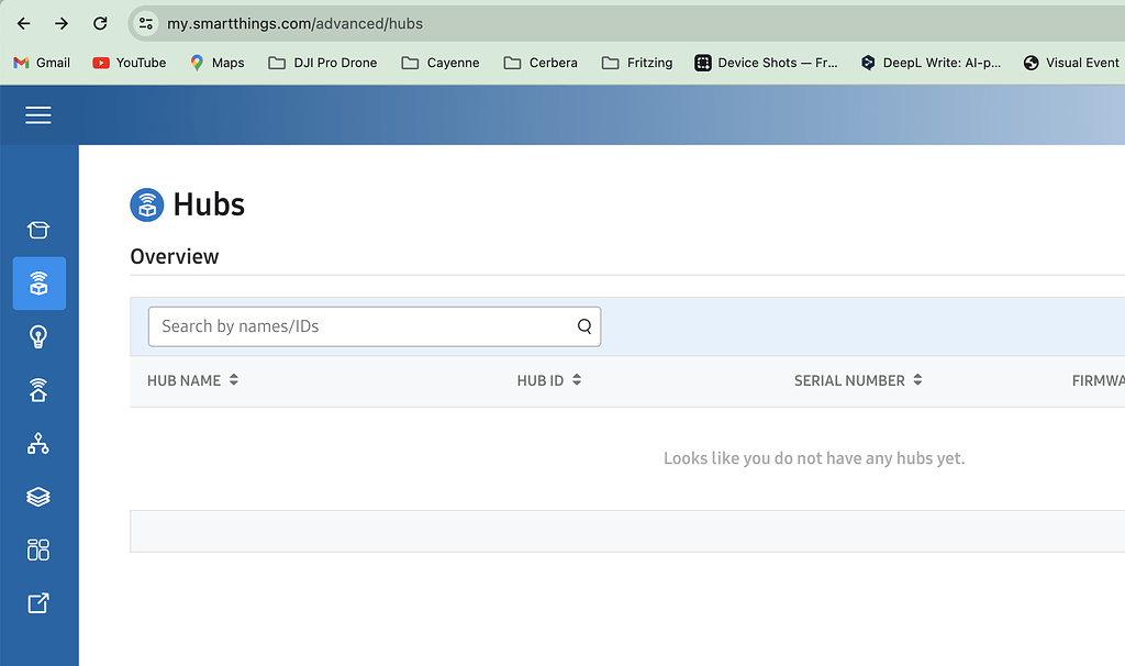 Adding V2 Hub To Account Via Smartthings Cli Or Smartthings Advanced