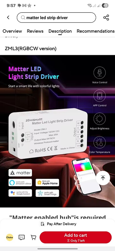 Matter LED Energy Minitoring - Devices & Integrations - SmartThings ...