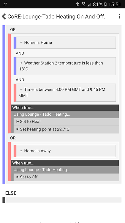 Automation Tab Multiple Thermostats Different Settings Smartapps And Automations