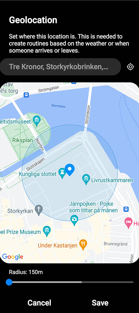 Geolocation area size inconsistencies - Apps & Clients - SmartThings Community