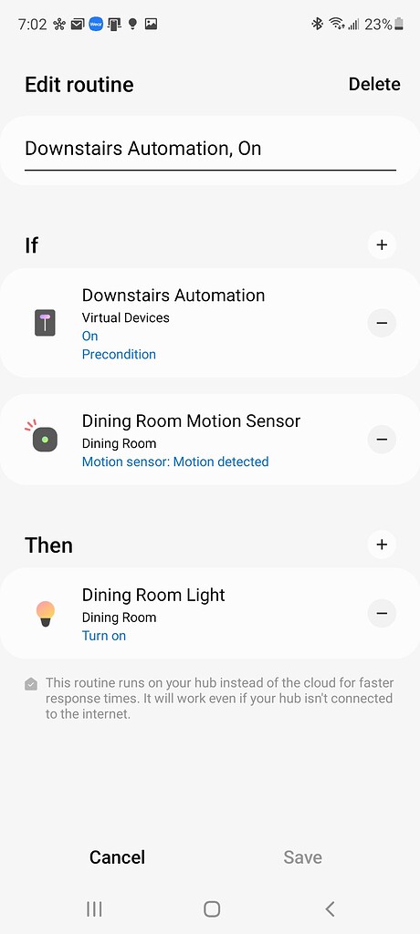 What prevents this routine from local execution - SmartApps & Automations - SmartThings Community