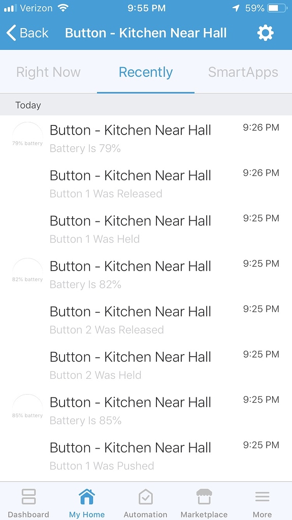 Help with released button -- GoControl Wireless Remote Switch - webCoRE - SmartThings Community