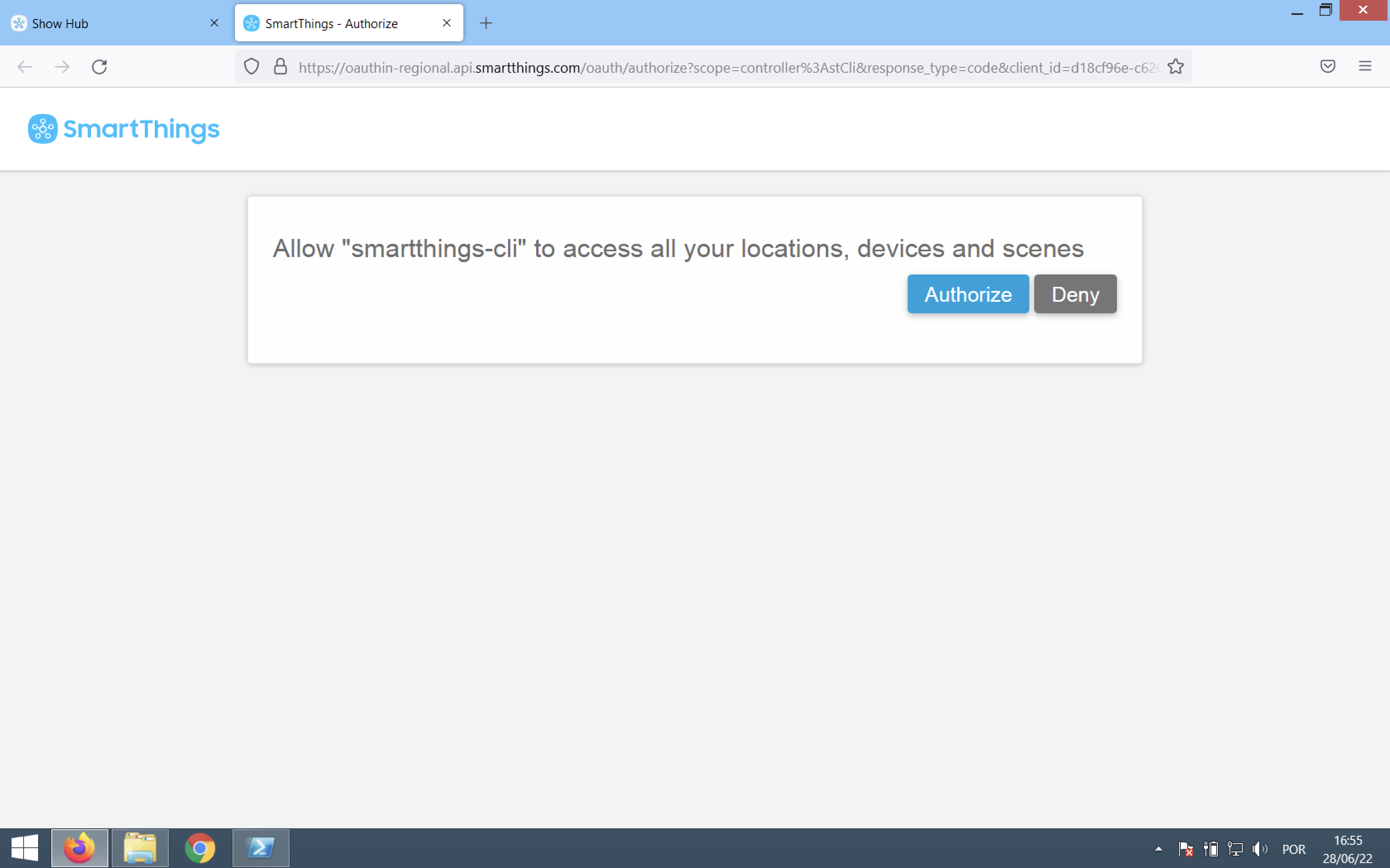 [SmartThings CLI] Issue with the authentication - Support - SmartThings Community