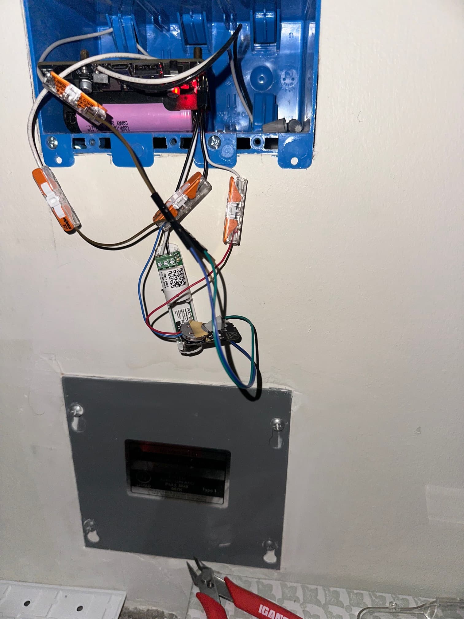 Zigbee External Door Contact Sensor (recessed), hardwired with battery ...