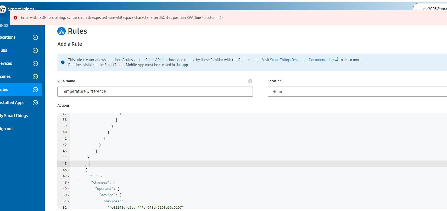 Create rule that compares temperatures? - Rules API - SmartThings Community