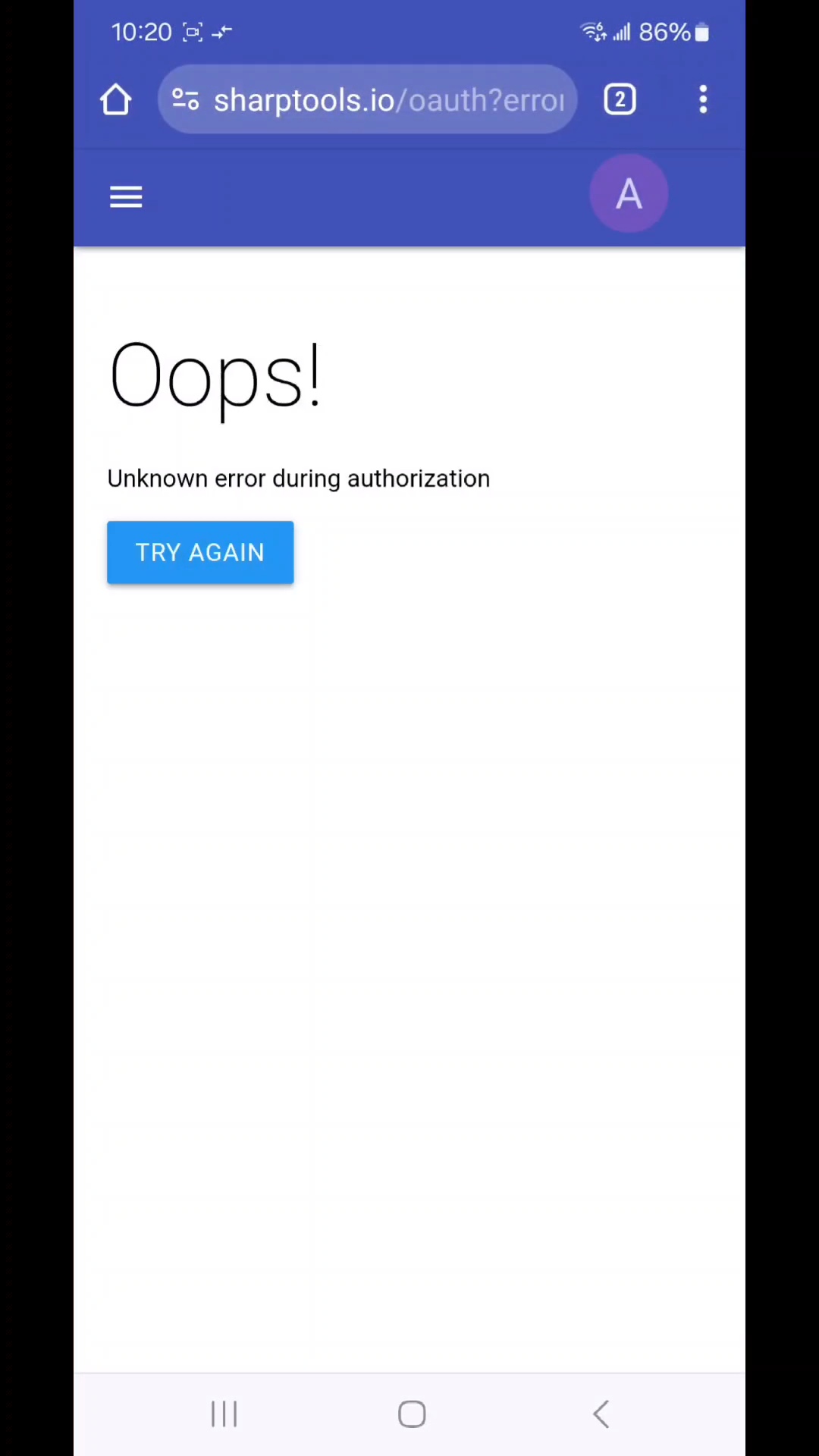 SmartThings Authorization "Unknown Error" - Devices & Integrations - SmartThings Community
