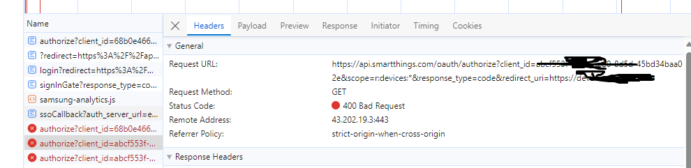 Smartthings Endpoint Url Info For Oauth Implementation Writing Smartapps Smartthings Community