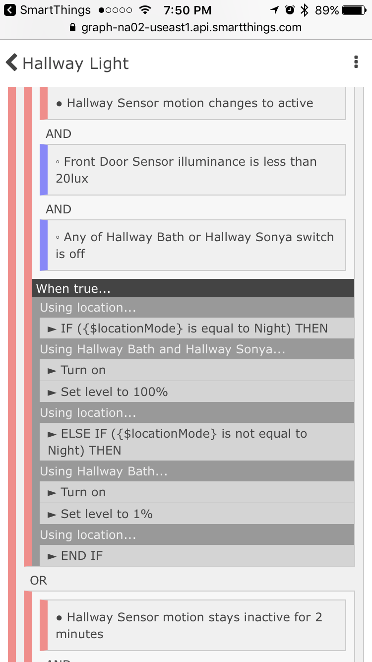 Odd behavior with CoRE, when clauses, and location mode - webCoRE - SmartThings Community