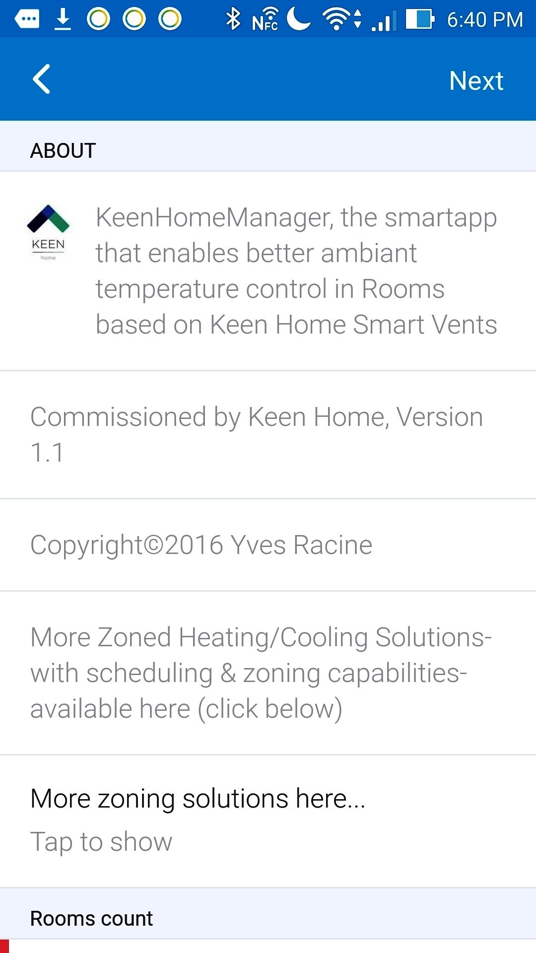 [RELEASE] Smart Vent Manager - smartapp commissioned by Keen Home - Community Created SmartApps ...